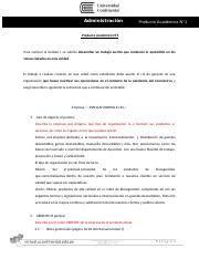 Producto Académico 01 ADMINISTRACIÓN docx Administración Producto
