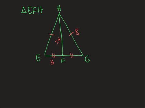 solved classify each triangle by its side lengths e f h