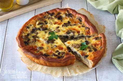 TORTA SALATA AI FUNGHI Con Una Sfoglia E Un Ripieno Favoloso