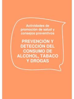 PREVENCIÓN Y DETECCIÓN DEL CONSUMO DE ALCOHOL prevenci 211 n y