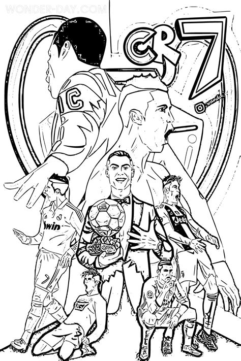 Cristiano Ronaldo Coloring Pages Wonder Day Coloring Pages For