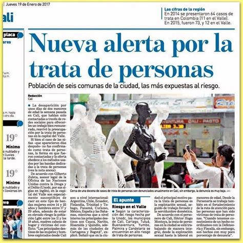 Prensa ADN Cali Nueva Alerta Por La Trata De Personas Calico