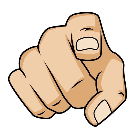 Pointing Finger At You Clipart