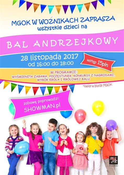 Bal Andrzejkowy dla dzieci MGOK Woźniki