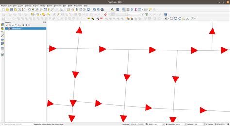 Qgis Arrow In The Direction Of Line Digitization North River