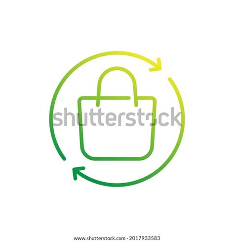 Recycle Plastic Bag Line Icon Vector Stock Vector Royalty Free