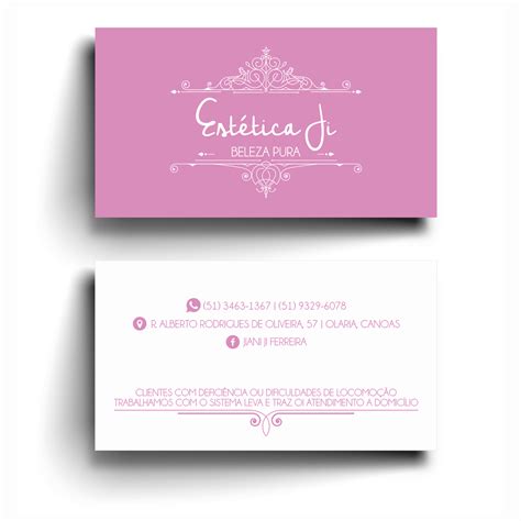 Modelo De Cartão De Visita Para Salão Pesquisa Cartões