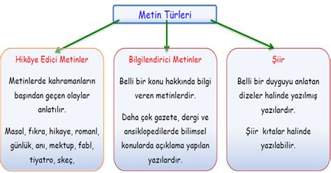 3 Sınıf Türkçe Metin Türleri 1 Meb Ders