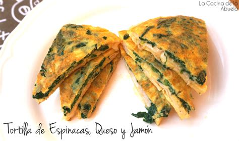 Tortilla De Espinacas Queso Y Jam N