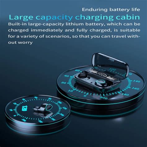 M10 TWS Wireless Earphones Touch Control Bluetooth 5 1 Wireless Headset