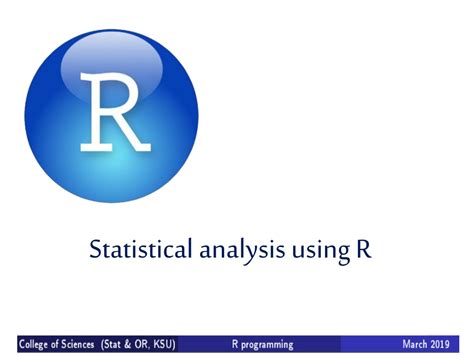 Ppt Statistical Analysis Using R Powerpoint Presentation Free