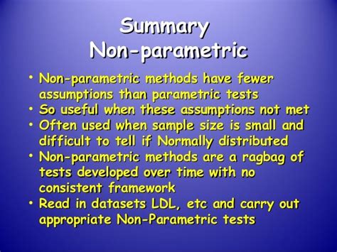 non parametric methods