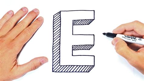 Como Dibujar La Letra E Paso A Paso Dibujo Letra E YouTube