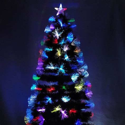 Arvore De Natal Fibra Otica LED Natalino 1 20 M 125 Galhos Topo Estrela