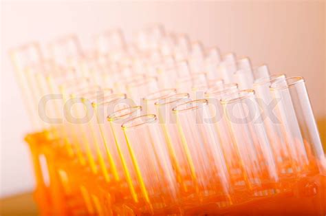 Laboratory Concept With Glass Tubing Stock Image Colourbox