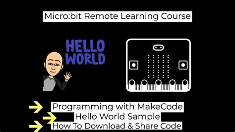 Micro Bit First Program Hello World In Makecode Youtube