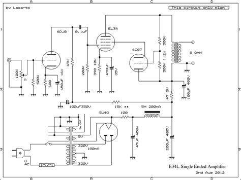 Guitar Valve Amplifier Circuit Diagram