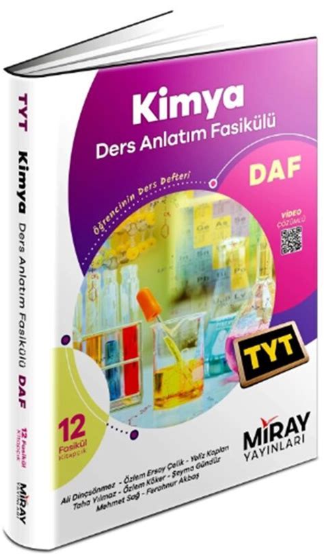 Miray Yayınları TYT Kimya Ders Anlatım Fasikülleri Ali Dinçsönmez