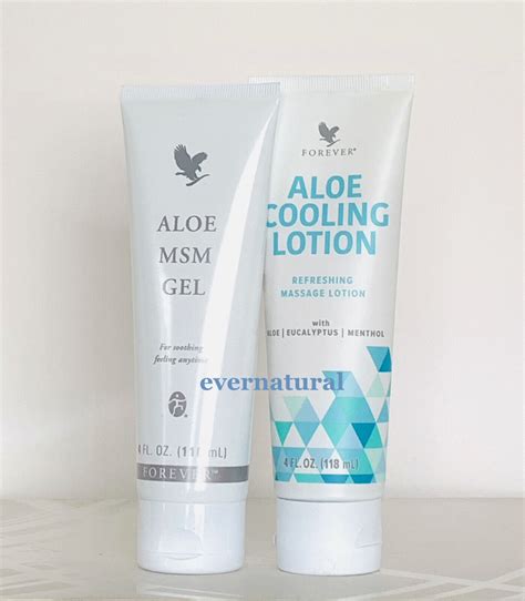 Set Of Forever Cooling Lotion And Forever Aloe MSM Gel 4 Oz Ea EBay