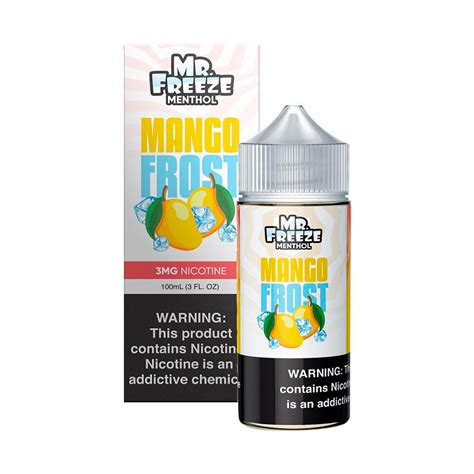 Líquido Mr Freeze Menthol Mango Frost 3mg 100ml Paradise Vape