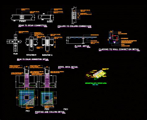 Steel Beam Connection Detail Cad The Best Picture Of Beam
