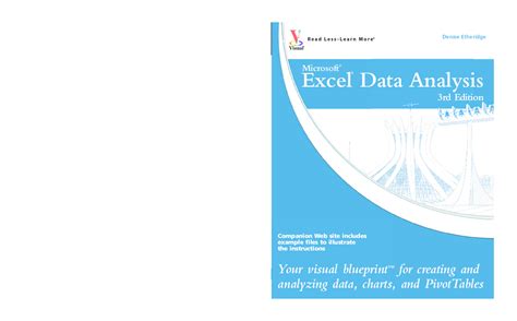 pdf excel data analysis － your visual blueprint for creating and analyzing data， charts and