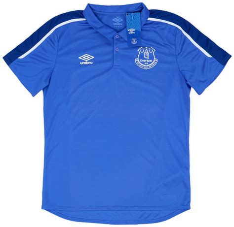 2017 18 Everton Umbro Polo Shirt L