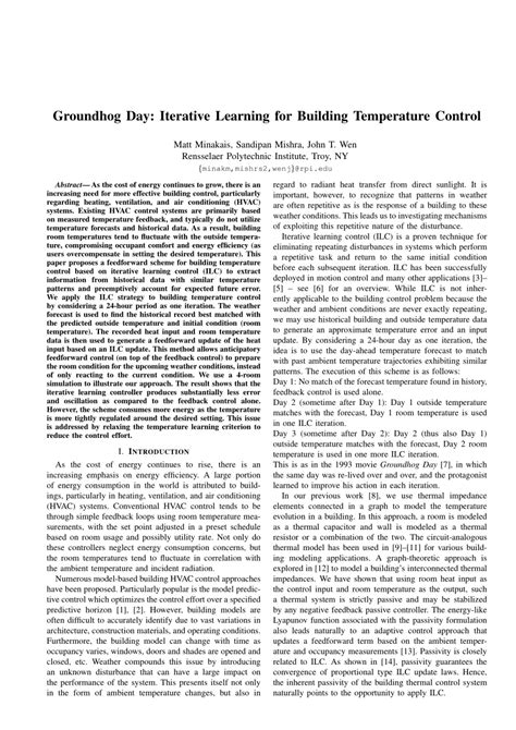 pdf groundhog day iterative learning for building temperature control