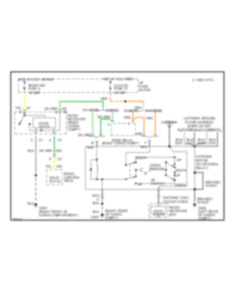 Power Antenna Chevrolet Corvette System Wiring Diagrams