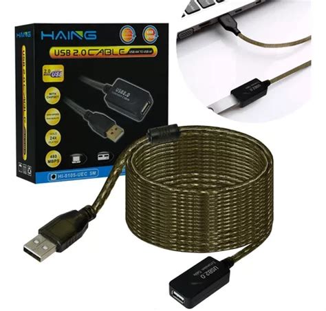 Nuevo Cable Extension Usb Activa Macho Hembra Metros Meses Sin