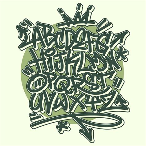 Alfabeto De Grafite Para Desenhar FDPLEARN
