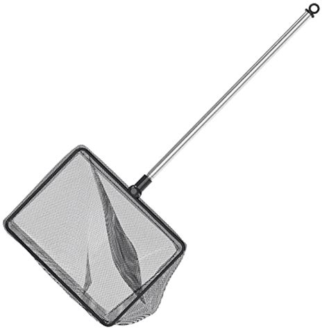 Pawfly Épuisette de 14 cm pour aquarium avec poignée télescopique en