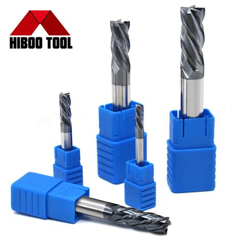 HRC45 55 60 65 4 Flutes 4mm 6mm 8mm 10mm Tungsten Carbide Square End