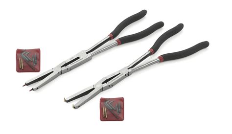SET 2 PINZAS SEEGER DOBLE X EXTRA LARGAS PUNTAS INTERCAMBIABLES HEAVY