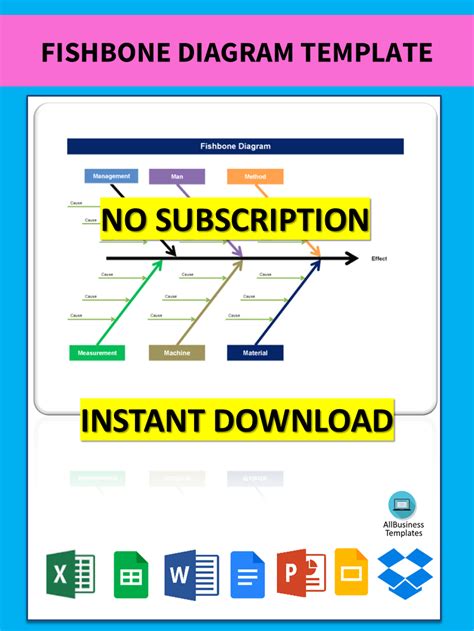 Fishbone Diagram Excel Template Prntbl Concejomunicipaldechinu Gov Co