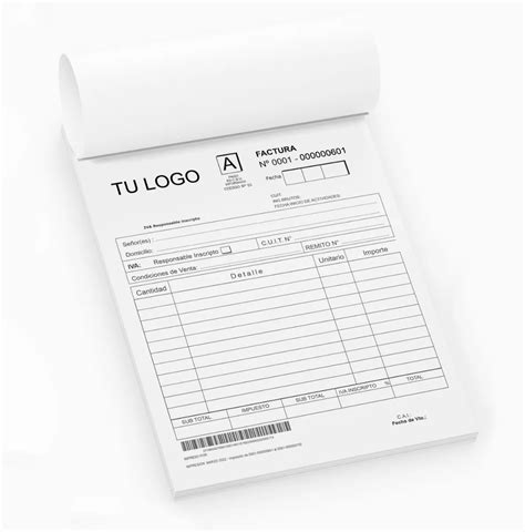 4 Talonario Afip Facturas Remito Recibo Monotributo Inscript Mebuscar