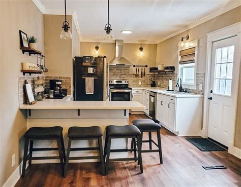 35 Kitchen Peninsula Ideas That Are Pretty And Functional Interior