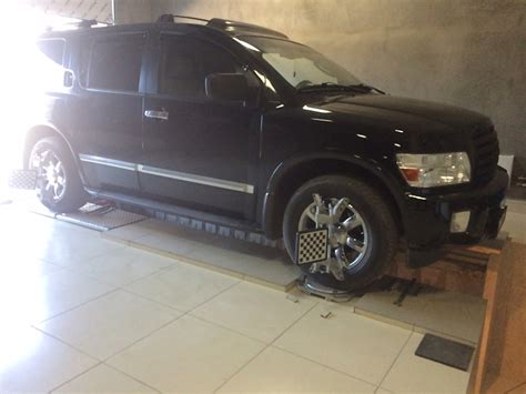 Развал схождения Infiniti QX 2G 5 6 л 2004 года визит на сервис