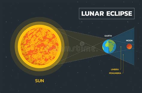 Diagrama Del Eclipse Lunar Vector Ilustraci N Del Vector