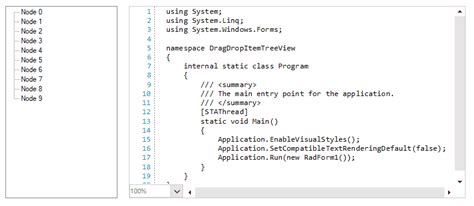 how to dragdrop from ms treeview to radsyntaxeditor telerik ui for winforms