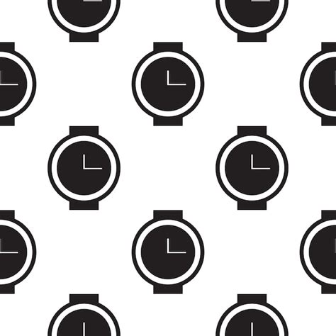 Ilustración de icono de reloj de mano Vector Premium