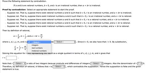 solved prove the following statement by contradiction if a