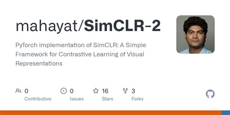 GitHub Mahayat SimCLR 2 PyTorch Implementation Of SimCLR A Simple