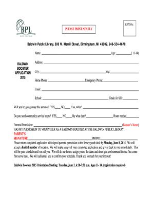 Fillable Online Baldwinlib PLEASE PRINT NEATLY Baldwin Public Library
