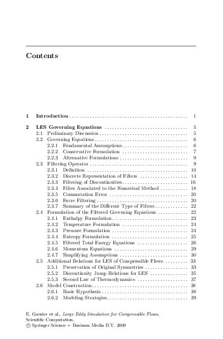 pdf large eddy simulation for compressible flows pierre sagaut