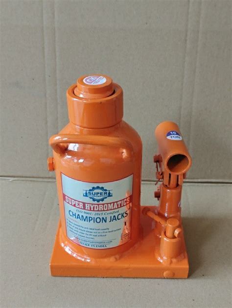 Mild Steel 10 Ton Hydraulic Bottle Jack For Car Lifting In Alwar