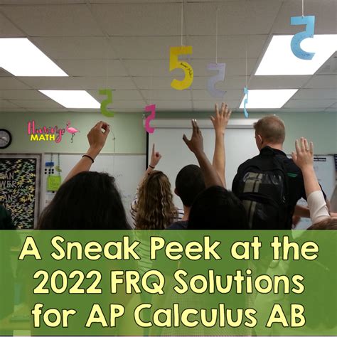 Ap Calculus Ab Bc Frq Solutions Flamingo Math With Jean Adams