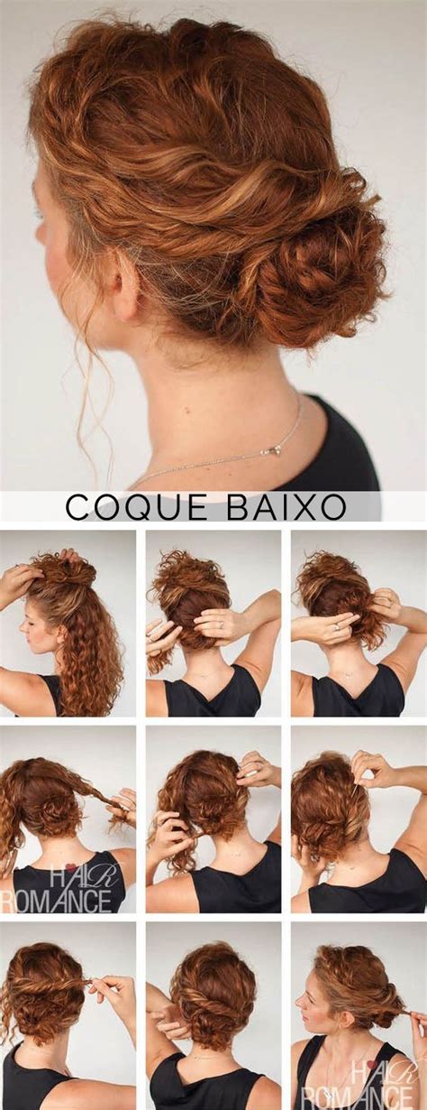 Tutorial De Penteados Para Cabelos Cacheados Cachos E Outras Ondas