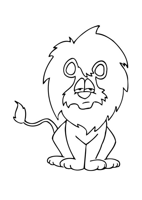 Dessins De Coloriage Lion Imprimer Sur Laguerche Page