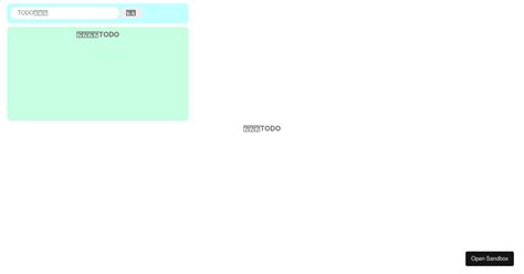 React Todo Codesandbox